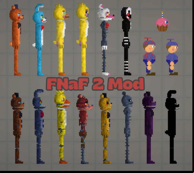 FNAF 2 BY Vixtor for Melon Playground Mods (Melon Sandbox) - Melmod